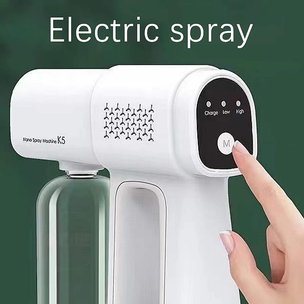 Electrostatic Sprayer, Barber Alcohol Spray Gun, Multipurpose Portable Rechargeable Handheld Pump Sprayer with Blue Light, Sanitizer Spray for Touchless Sanitization