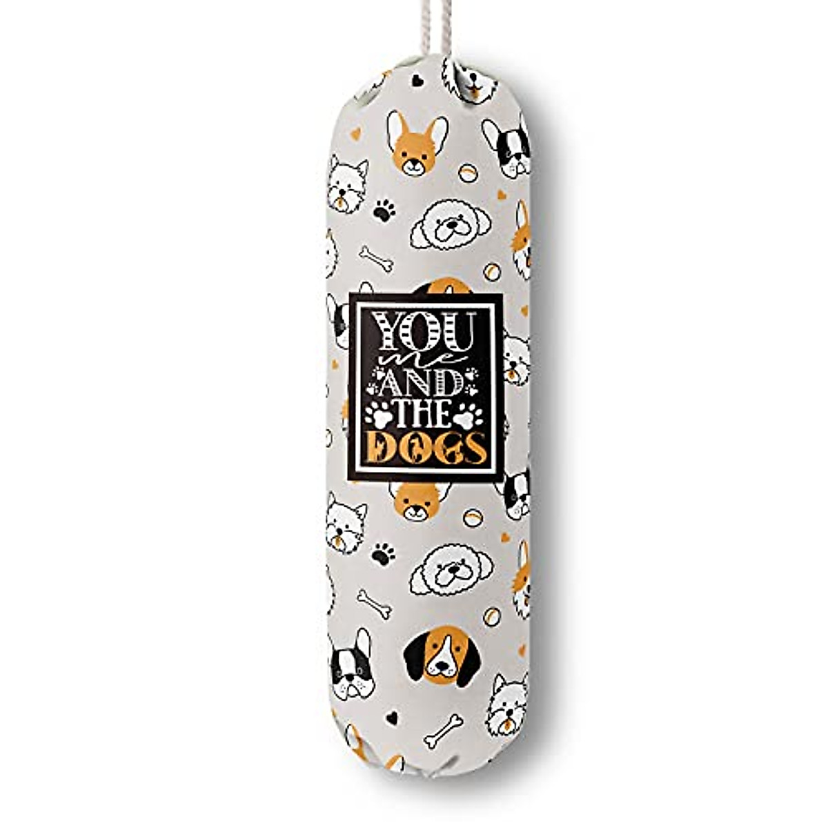 Funny You Me & The Dogs, Grocery Bags Holder Organizer For Shopping Bags, Wall Mount Plastic Bags Storage Container Dispensers, Gift For The Preferred Family And Friends