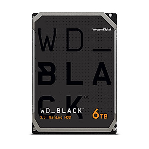 WD_BLACK 6TB Gaming Internal Hard Drive HDD - 7200 RPM, SATA 6 Gb/s, 128 MB Cache, 3.5" - WD6004FZWX