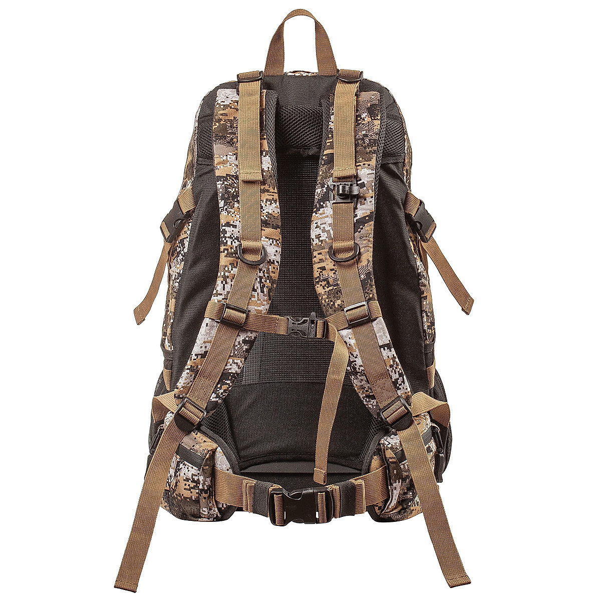 Huntworth Hickory Light Hunting Backpack With Weight Suspension System, Compatible Hydration Backpack, Water Ressitant And Plenty Storage Space, 3Lb Disruption Camo Backpack
