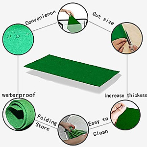 Mechpia 59" x 20" Reptile Carpet, Terrarium Extra Large Mat Liner Bedding Reptile Substrate Supplies for Bearded Dragon Lizard Leopard Gecko Snake Tortoise (Green)