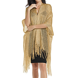 Rheane Gold Kimono Shawls and Wraps