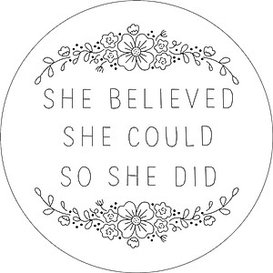 Believe In Yourself Embroidery Pattern Transfers (set of 10 hoop designs!)