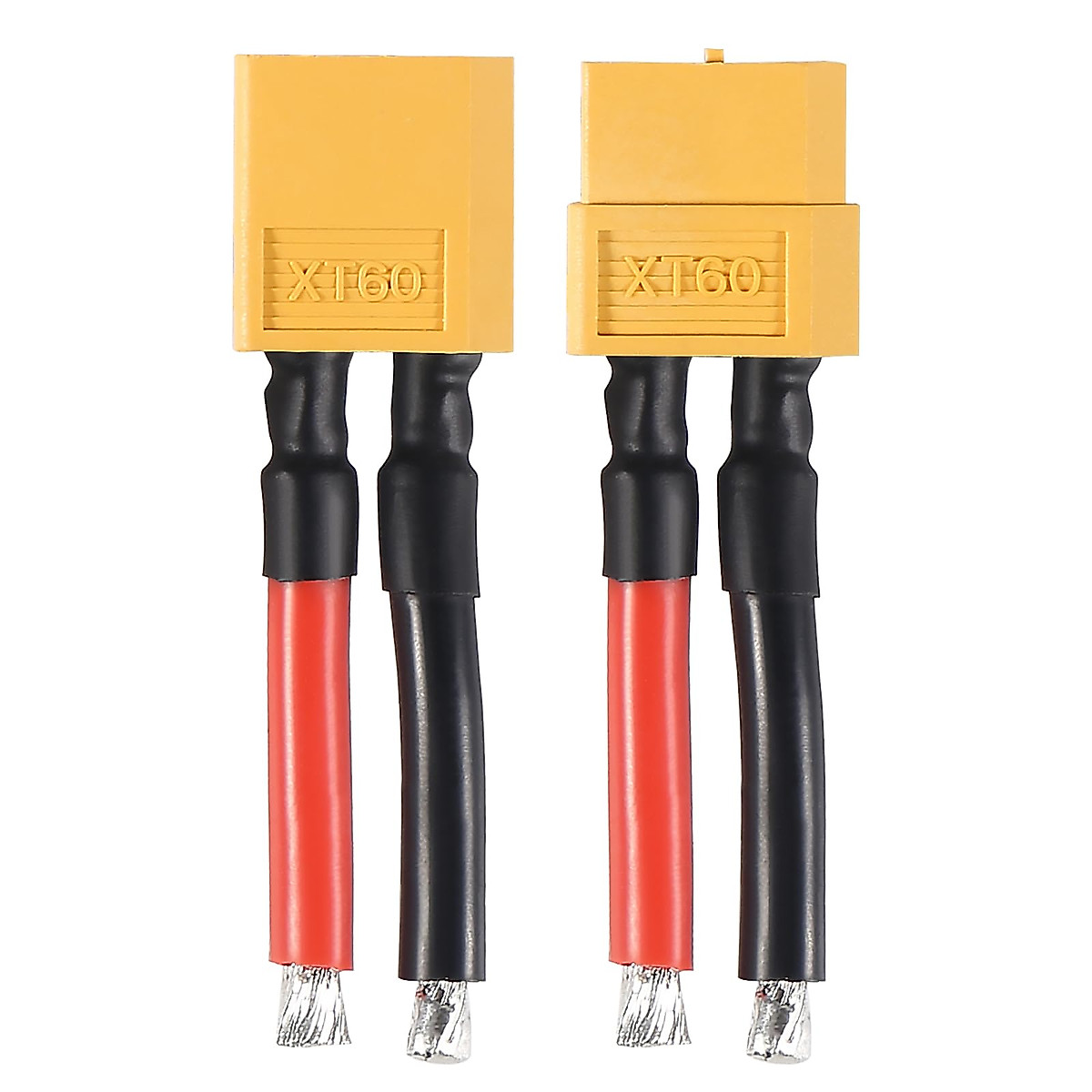 JUZITAO 10 Pairs XT60 Plug Connector Female and Male Connector with 12AWG Silicon Wire for RC Lipo Battery Cable Drone
