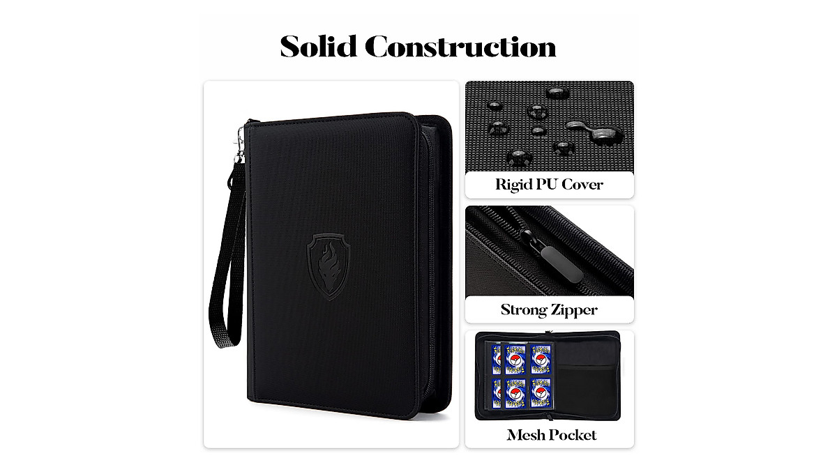 Fabmaker 4 Pocket Zip Card Binder for 320 Cards