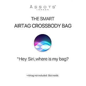 ASSOTS Crossbody Bags for Women – Real Leather Purses with RFID Protection, Multiple Pockets and Adjustable Strap