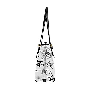 InterestPrint Top Handle Satchel HandBags Shoulder Bags Tote Bags Purse Hand-Drawn Stars