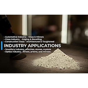 Glass Polish 90002 Cerium Oxide Fine Grade Glass Polishing Powder - TREO 95% - 2.5 microns - 3.5oz - White