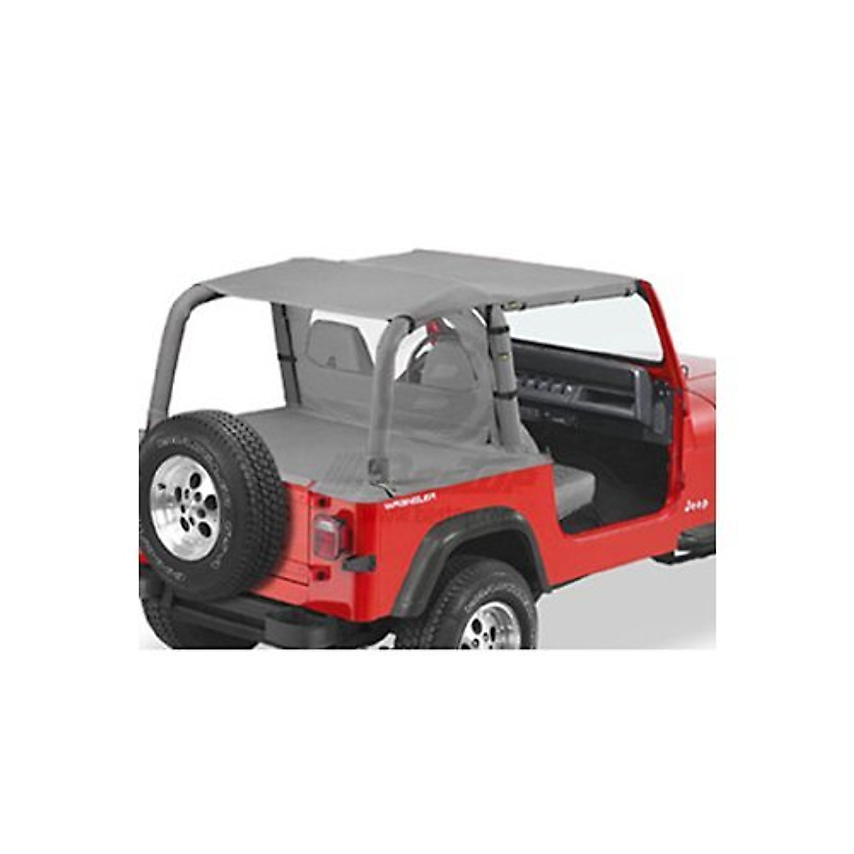 Bestop 5252909 Charcoal Safari-Style Strapless Bikini Top for 1992-1995 Wrangler