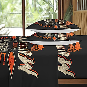 Pamnest 4 Pieces Queen Size Bed Sheet Sets, Bike Retro Motorcycle Soft Microfiber Bedding Sets for Kids and Adults Bedroom Bed Decor, Race Vintage Flat Sheet, Fitted Sheet and Pillowcases