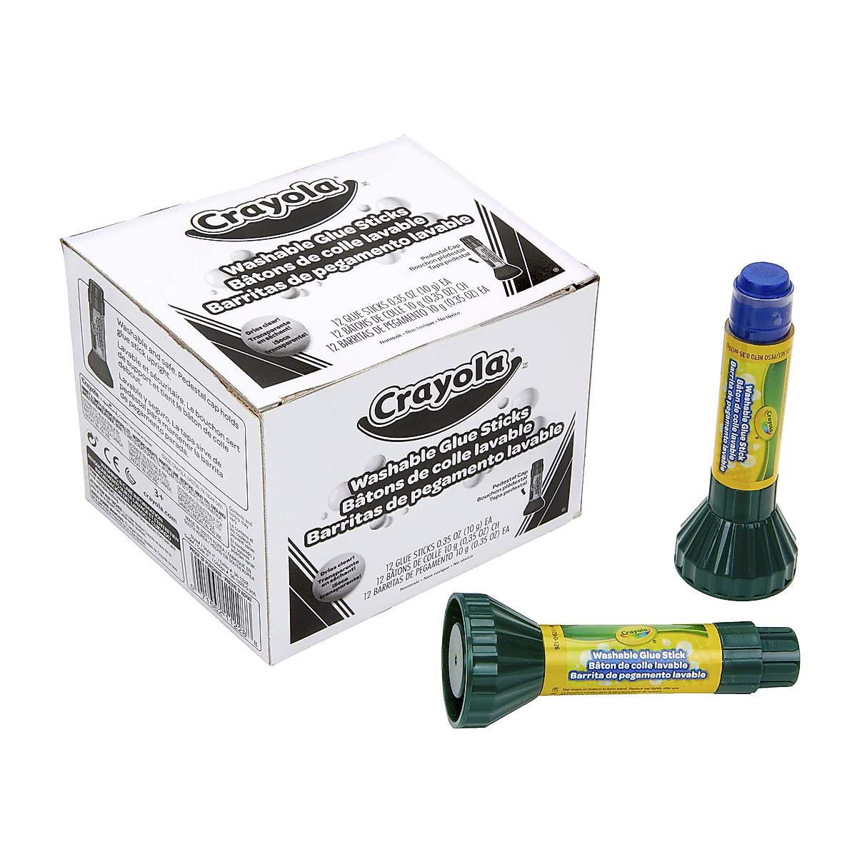 Crayola; Washable Glue Sticks; Art Tools; 12 ct.; Great for Classroom Projects