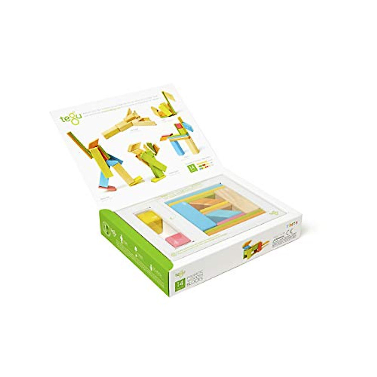 Tegu 14 Piece Magnetic Wooden Block Set in Tints
