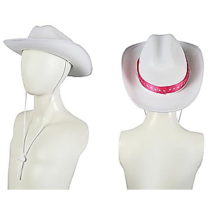 Yaxoiamz Girls Pink Costume Cowboy Costume Hippie Disco Outfits Pink Cowgirl Uniform halloween Pink Series (Pink 1, Medium)