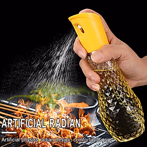 Oil Bottles for Kitchen - Atmosphere Fryer Oil Sprayer - 260ml Refillable Cooking Oil Mist Spray Bottle Olive Oil Mister Spray Bottle for Cooking for Air Fryer BBQ Salad Baking