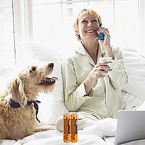 pingju NI-MH AAA Rechargeable Battery 1.2V 630mah 4-Pack AAA Batteries for Panasonic Cordless Phones, Remote Controls, Electronics