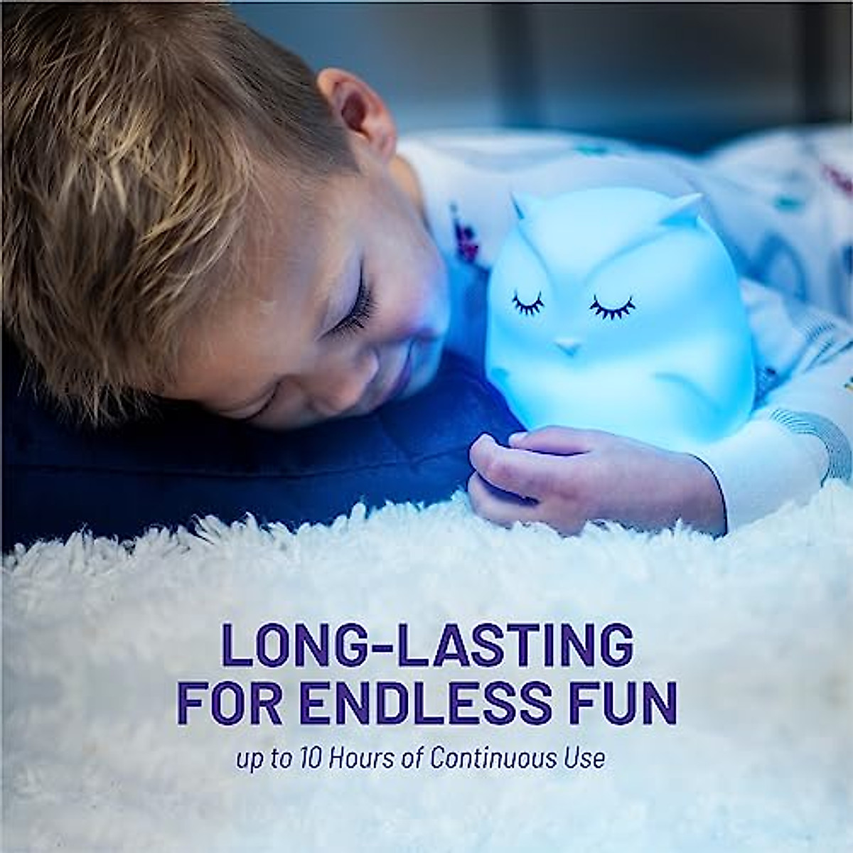 Lumipets Owl, Kids Night Light, Play Music, Silicone Nursery Light for Baby and Toddler, Squishy Night Light for Kids Room, Animal Night Lights for Girls and Boys, Kawaii Lamp, Cute Lamps for Bedroom