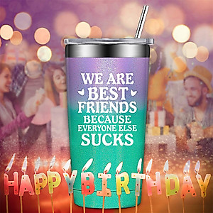 Fufendio Best Friend Birthday Gifts for Women - Friendship Gifts, Mothers Day Gifts for Friend - Gifts for Best Friend Woman - Friend Coffee Mug Tumbler