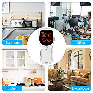 Formaldehyde Humidity Meter, 22mm HCHO TVOC Digital Meter,Air Detector, Air Moniter Controller, Indoor Air Pollution Detector for Home, Office