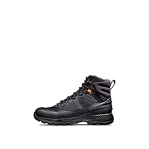 Mammut Men's Mid-Top Trekking & Hiking Shoes, black, 10.5 US