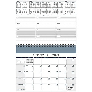 House of Doolittle 2023-2024 Monthly Wall Calendar and Notebook, Academic, 11 x 8.5 Inches, September - December (HOD325-24)