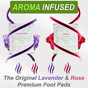 Dr. Entre's Foot Pads: Premium Foot Pads to Feel Better, Sleep Better & Relieve Stress | Effective Organic Lavender & Rose Foot Patches | 10 Pack