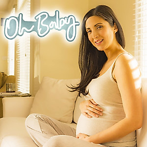 Oh Baby Neon Sign for Wall Decor Dimmable White Reusable Oh Baby Led Sign Oh Baby Light Up Sign Oh Baby Neon Sign for Backdrop Baby Shower Decorations,Birthday Party,Wedding Decor Christmas Gift