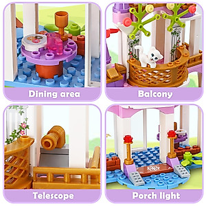 BRICK STORY Girls Princess Carriage Building Sets Pink Royal Carriage Ride for Princess Building Blocks Creative Fairy Buildable Toys for Kids Age 6-12 and up, 98 Pieces