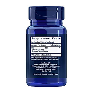 Life Extension PQQ (Pyrroloquinoline Quinone) 10 mg - Support Mitochondrial Biogenesis For Energy - Heart & Brain Health Supplement – Gluten-Free, Non-GMO, Vegetarian – 30 Capsules