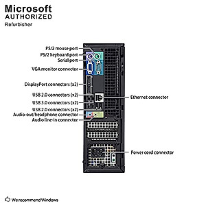 Dell Optiplex 7010 Business Desktop Computer (Intel Quad Core i5-3470 3.2GHz, 16GB RAM, 2TB HDD, USB 3.0, DVDRW, Windows 10 Professional (Renewed)