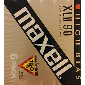 Maxell Xlii 90 Audio Cassettes High Bias 6 Pack
