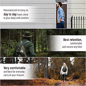 IWB Gun Holster by PH - Concealed Carry Soft Material - Soft Interior - Fits Most Small 380, Keltec, Sig P238, S&W Bodyguard .380 - Remington RM .380 - Ruger TCP - Seecamp LWS32 LWS38 (Right)