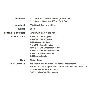 NZXT H510i - CA-H510i-W1 - Compact ATX Mid -Tower PC Gaming Case - Front I/O USB Type-C Port & Seagate Barracuda 2TB Internal Hard Drive HDD – 3.5 Inch SATA 6Gb/s 7200 RPM 256MB Cache 3.5-Inch