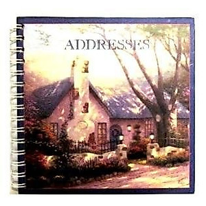 Thomas Kincaid"Morning Glory Cottage" Address Book 8"X 8"