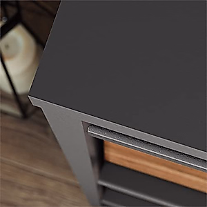 Sauder 427351 Boulevard Café 6 Drawer Dresser - Vintage Oak® Finish & Black