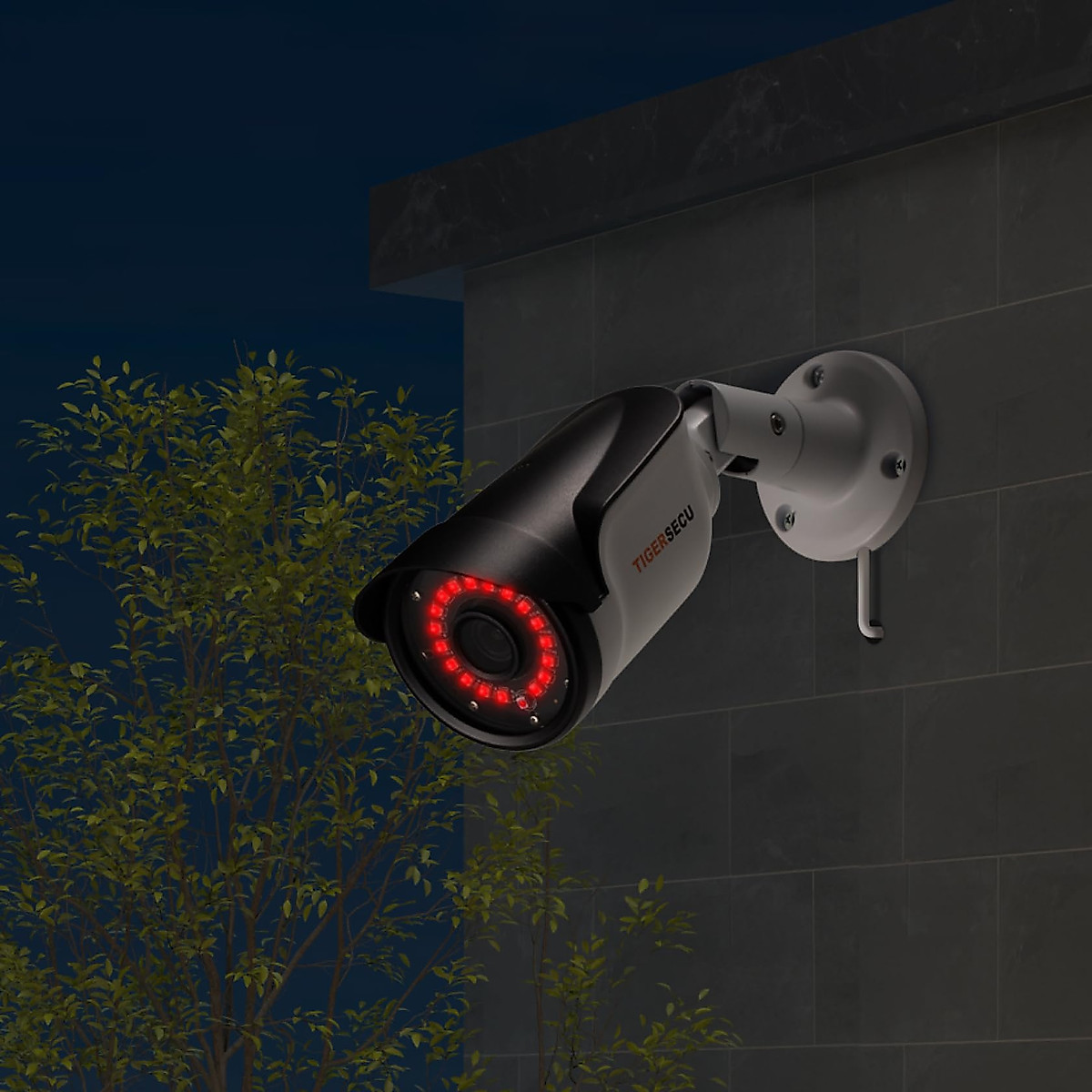 TIGERSECU Super HD 1080P Hybrid 4-in-1 Security Camera with OSD Switch, for TVI/CVI/AHD/D1 DVR, Weatherproof for Indoor/Outdoor Use (Power Supply and Coaxial Cable Sold Separately)