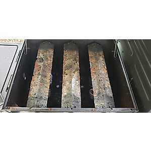 Grill Replacement Parts for Char Griller Chargriller 5050 5650 3001 Grills, Porcelain Steel Heat Plate, Heat Shield, Flame Shield, Burner Cover, Flavor Bars Replacement for Chargriller, King Griller