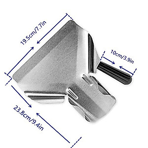 MIZORLIE Popcorn Scoop-Stainless Steel Popcorn Scoop,Easy Fill Tool for Bags & Boxes, Great Utility Serving Scooper for Snacks, Desserts, Ice,French Fry Scoop
