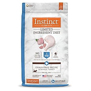 Instinct Limited Ingredient Diet Grain Free Recipe with Real Turkey Natural Dry Cat Food, 11 lb. Bag