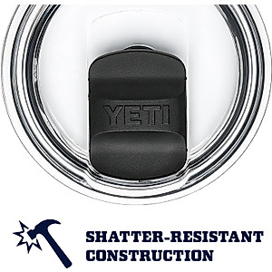 YETI Rambler Tumbler, Vaccum Insulated Stainless Steel Tumbler with Magslider Lid, Big Wave Blue, 20 oz (591 ml)