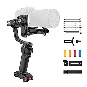 ZHIYUN Weebill 3, 3-Axis Gimbal Stabilizer for DSLR and Mirrorless Camera, Nikon Sony Panasonic Canon Fujifilm BMPCC 6K, Fill Light & Mic Integration, PD Fast Charge