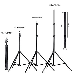 RGB Handheld LED Video Light, Wand Stick Photography Light 9 Colors with 26.2" to 78.7" Tripod & Remote Control, Adjustable 3200K-5600K [Upgraded]