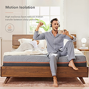 Sweetnight Mattress, 12 inch Memory Foam Mattress with Three Firmness Levels from Soft to Firm, Gel Infused for Cool Sleep and Spinal Support, Flippable King Size Mattress in a Box, Whisper