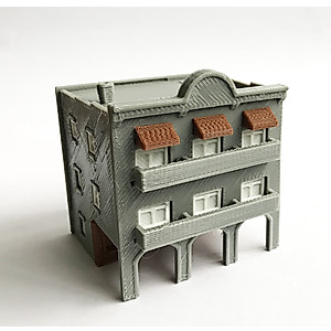 Outland Models Train Layout City Classic 3-Story Arcade Building N Scale 1:160