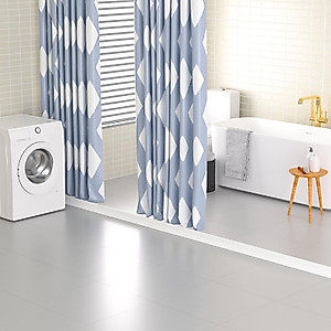 3.5" High Shower Threshold Water Dam, 74 IN Shower Water Splash Guard for Curbless Bath Shower Threshold Water Barrier Stopper for Wet and Dry Separation Bathroom and Kitchen (White/6.2FT)