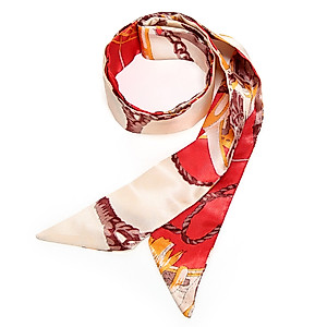 Obosoyo 6pcs Fashion Bag Handbag Handle Ribbon Scarf Neckerchief Scarf Package Band Hair Head Decoration