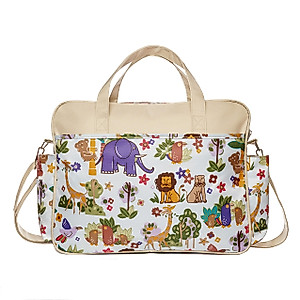 Alipher Diaper Bag Women Tote Bag Nylon Nappy Bag Durable Shoulder Bag Pregnant Handle Bag, Multi, Large