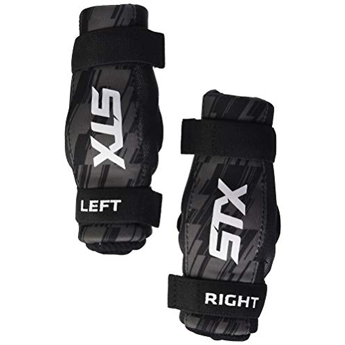 STX Lacrosse Stallion 75 Arm Pads, Black, Small, Pair