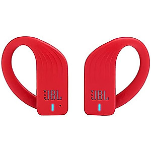 JBL TWS True Wireless in-Ear Headphones Bundle with Deluxe Hardshell Case (Endurance Peak, Red) (Renewed)