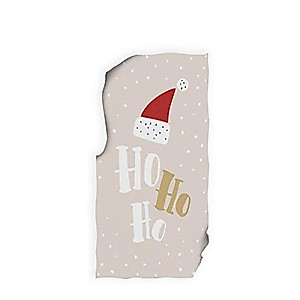 Pfrewn Santa Claus Red Hat Hand Towels 16x30 in Bathroom Towel, X-mas Hat Ho Ho HO Snowflake Ultra Soft Highly Absorbent Small Bath Towel Merry Christmas Bathroom Decor Gifts