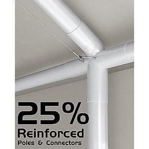 10'x20' Carport Windproof, Anti-High Wind Portable Garage, Reinforced Frames & 180 g PE Carport Canopy, with Front & Rear Doors, Shelter for Pickup, Boat, and Equipment, Khaki